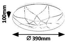 Rabalux 5540-LED Stmívatelné stropní svítidlo DAMIEN LED/24W/230V Wi-Fi +DO