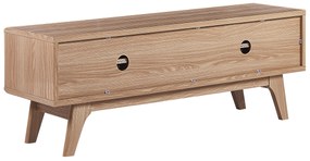TV stolek světlé dřevo TOLEDO Beliani