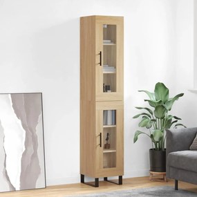 Skříň highboard dub sonoma 34,5 x 34 x 180 cm kompozitní dřevo - Default Title