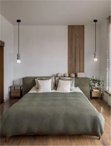 LED šedá designová svítilna Zero