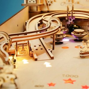 RoboTime 3D dřevěná mechanická skládačka Pinball