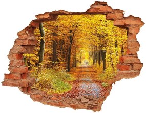 Wallmuralia Nálepka fototapeta 3D výhled Podzim les 90x70 cm