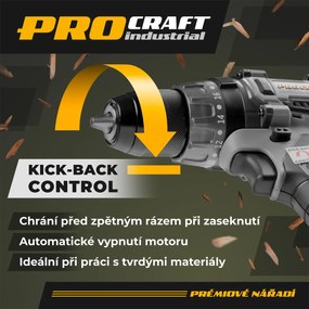 Aku vrtací šroubovák Procraft Industrial CD20A | CD20A-1b-c