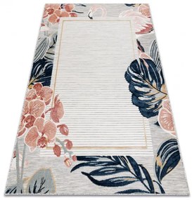 Dywany Łuszczów, Kusový koberec Botanic 65240 Flamingo grey – na ven i na doma, 157x220, vícebarevná, chodba / předsíň