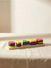 Sinsay - Dřevěné vzdělávací kostky ve tvaru sloupů 20 pack - vícebarevná