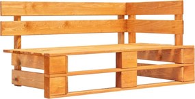 vidaXL Zahradní rohová lavice z palet dřevo [44698] Barva: Černá
