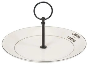 Krémový porcelánový etažér talíř Crème de la Crème - Ø 20*12 cm