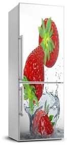Wallmuralia Nálepka na ledničku samolepící Jahody 60x180 cm