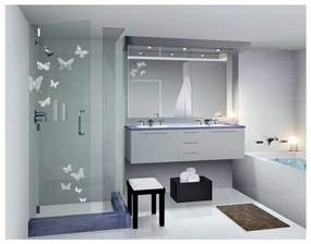 Sada 26 samolepek Ambiance Chic Butterflies White