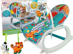 Lean Toys Kolébka Rocker Seat křeslo na krmení 2v1 Vibrační hudba
