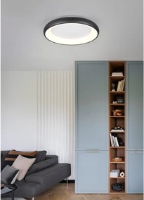 Černé LED stmívatelné stropní svítidlo Cardona – Trio