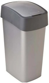 CURVER FLIP BIN 50L Odpadkový koš 65,3 x 29,4 x 37,6 cm stříbrná/šedá 02172-686