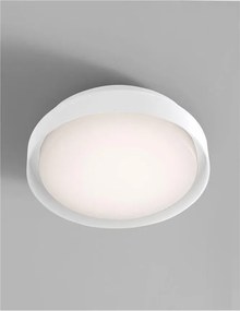 NV 9944602 Venkovní stropní svítidlo OLIVER bílý hliník akrylový difuzor LED 20W 3000K 100-240V 92st. IP65 - NOVA LUCE
