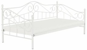 Tempo Kondela Kovová postel DAINA 90x200, bílá