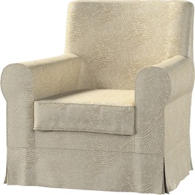 Potah na křeslo IKEA Ektorp Jennylund barva béžová látka lesklé, pletený vzor, vzorované