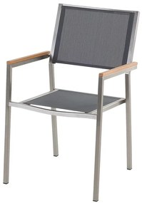 Set 4 ks zahradních židlí Giggles (šedá). 1079143