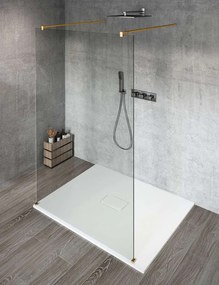 Gelco Vario - Sprchová zástěna, 120x200 cm, čiré sklo/matná zlatá GX1212-02