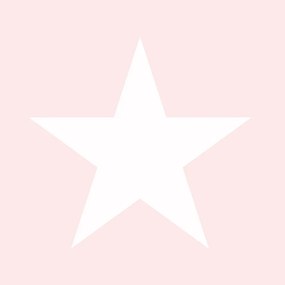 Růžová vliesová tapeta s bílými hvězdami 138946, Regatta Crew, Esta Home
