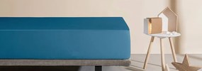Velfont Respira nepropustné prostěradlo 180x200x45 cm - námořnická modrá