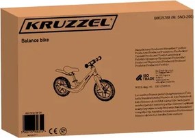 Dětské lehké odrážedlo růžové – 12 kola + ramenní popruh