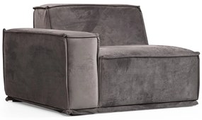 Designová rohová sedačka Valtina II šedá - pravá