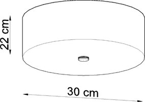 Sollux Lighting Stropní svítidlo SKALA 30 černé