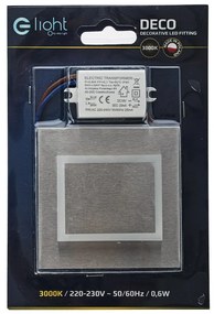Schodišťové LED svítidlo Deco, 1x LED 0,6w, 3000k, s