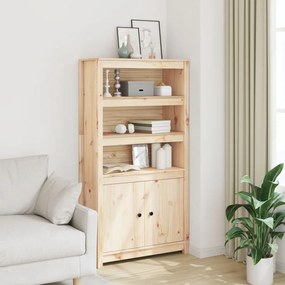 Skříň highboard 80 x 35 x 154 cm masivní borové dřevo