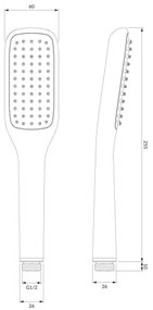 OMNIRES HUDSONX-PCR - Sprchová sada HUDSONX lesklý chrom