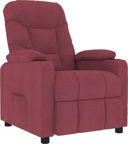 Masážní křeslo vínové textil 339095
