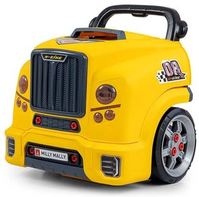 Realistický model přední části auta s otevírací kapotou Milly Mally N-GINE yellow