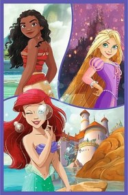 Trefl Puzzle 3x80 Princezny Disney - Princezniny přátelé 18x27,5cm