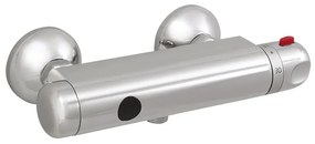 Sanela - Automatické nástěnné ovládání sprchy s elektronikou ALS se spodním vývodem a termostatickým ventilem pro připojení ke sprchovému setu, 9 V