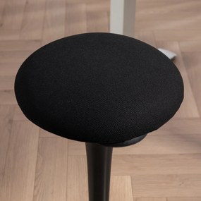HOMCOM Stojící stolička, ergonomická stolička, výškově nastavitelná 70-90 cm, 360° otáčecí sedadlo, široká základna s protiskluzovými podložkami a pol