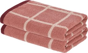 Livarno® Froté ručník, 50 x 100 cm, 550 g/m², 2 kusy (světle růžová)