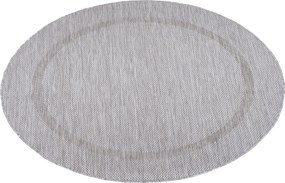 Ayyildiz, Kusový koberec Relax 4311 Silver kruh, 200x200 (průměr) kruh, šedá, chodba / předsíň