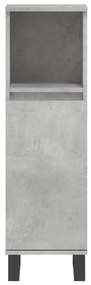 3dílný set koupelnového nábytku betonově šedý kompozitní dřevo,  3190311