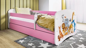 XXXLutz POSTEL PRO DĚTI A MLÁDEŽ 80/160 cm, bílá, pink MID.YOU - Dětské pokoje sestavy - 00214200024J