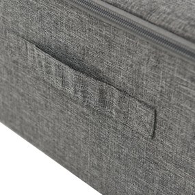Úložný Box Textil 70 X 40 X 18 Cm Antracitový