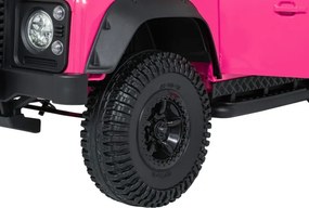 Elektrické autíčko Land Rover Defender 110 SVX růžové