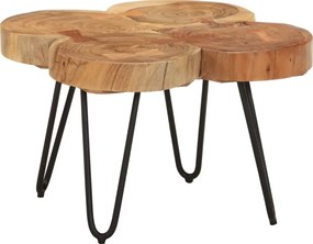 vidaXL Konferenční stolek 36 cm 4 dřevěné koláče masivní akácie [353301]