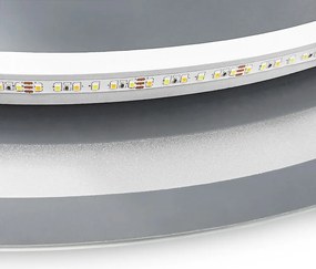 Nástěnné LED zrcadlo s reproduktorem Fog 100 cm stříbrné