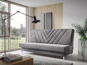 Eka Pohovka FRANK, 200 cm Výběr nohou: Bílé, Barva látky: Šedá (Monolith 85)