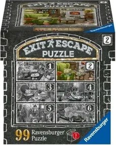 Ravensburger Exit Puzzle: Obývací pokoj / 99 dílků / 26 x 18 cm / od 1