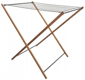 Erga Aurora Strong, dřevěný věšák na sušení prádla 97,5x69,5x90 cm na postavení, hnědá-černá, ERG-SEP-1002SEPSULUNA