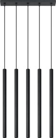 Sollux Lighting Závěsné svítidlo PASTELO 5 černé