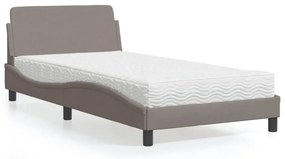 Postel s matrací Dover taupe 100 x 200 cm textil 3208348