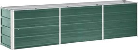vidaXL Vyvýšený záhon pozinkovaná ocel 240 x 40 x 45 cm [47045] Barva: Zelená