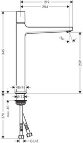 Hansgrohe Metropol Umyvadlová baterie s odtokovou soupravou 32572000