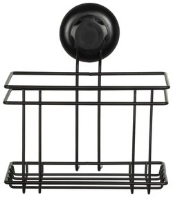 Černá samodržící nástěnná koupelnová polička Compactor Bestlock Black Utensils Holder